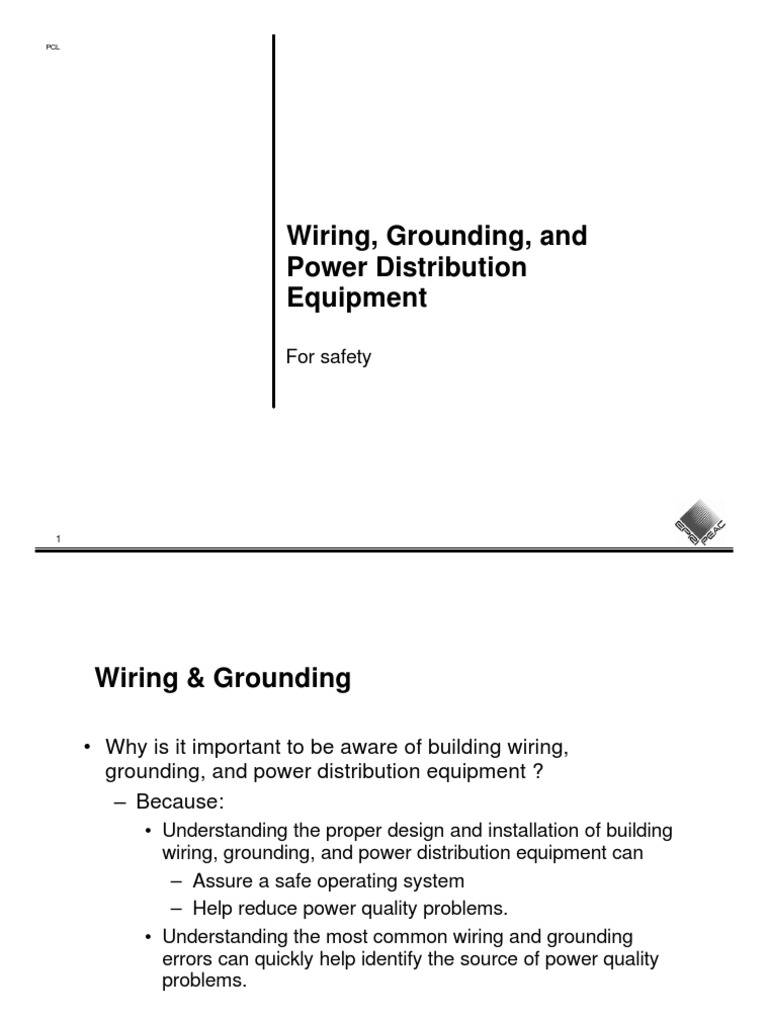 Wiring and Grounding Safety Standards | PDF | Electrical Wiring ...