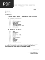 PUP: Application For Dean's and President"s Lister | PDF | Career & Growth