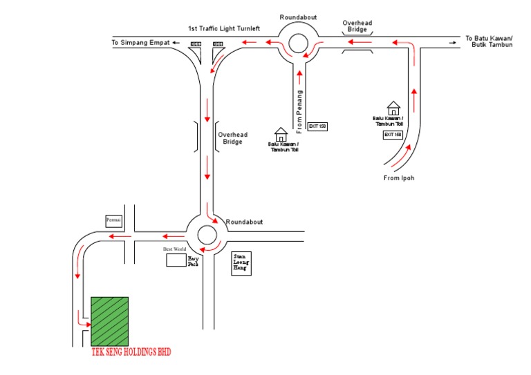 Tambun Toll Exit Map Guide | PDF
