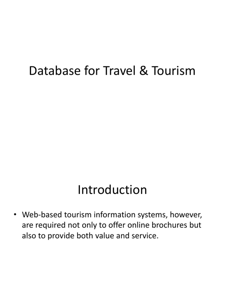 Dynamic Tourism Info Database | PDF | Art | Computers