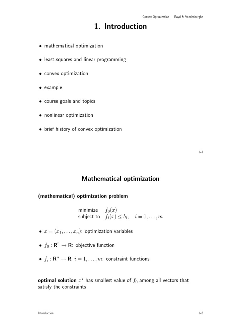 Convex Optimization - Boyd & Vandenberghe | PDF