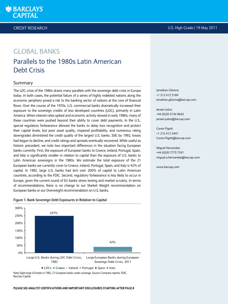 Barcap Global Banks | PDF | Government Debt | Banks