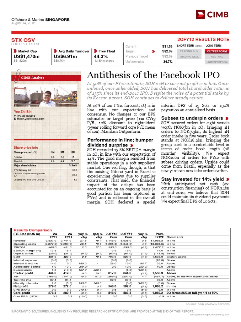 Antithesis of The Facebook IPO: STX Osv | PDF | Securities (Finance ...
