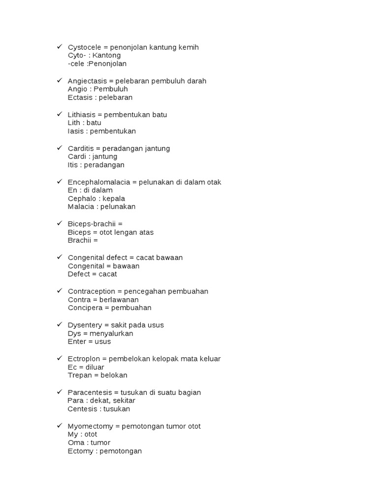 Tugas Terminologi Medis | PDF | Seni | Kesehatan Holistik