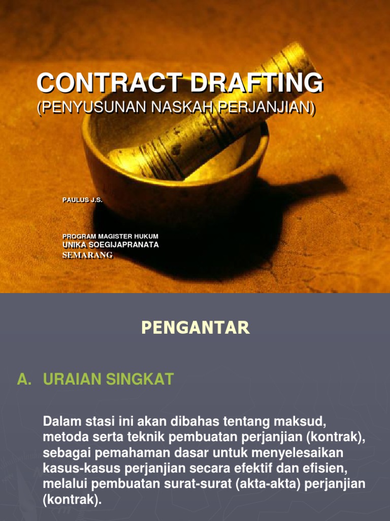 Contract Drafting | PDF