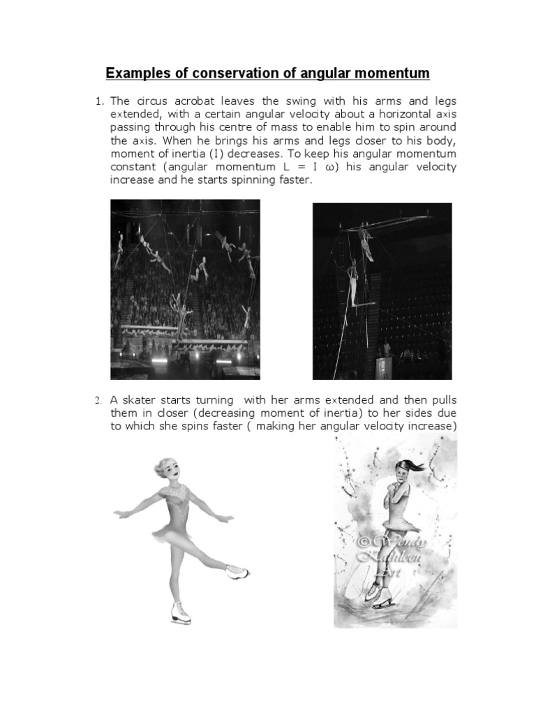 Conservation Of Angular Momentum Pdf Rotation Around A Fixed Axis