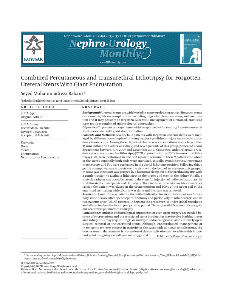 Nephro-Urology Monthly Nephro-Urology Monthly Nephro-Urology Monthly ...