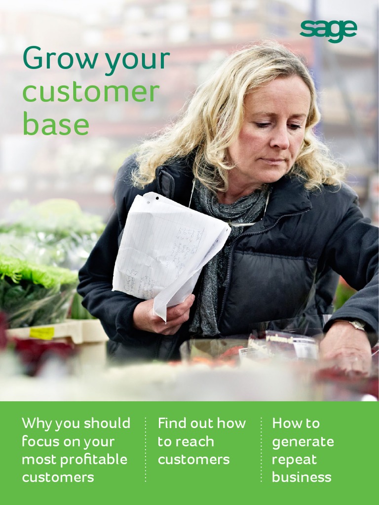 Grow Customer Base | Download Free PDF | Small Business | Sales