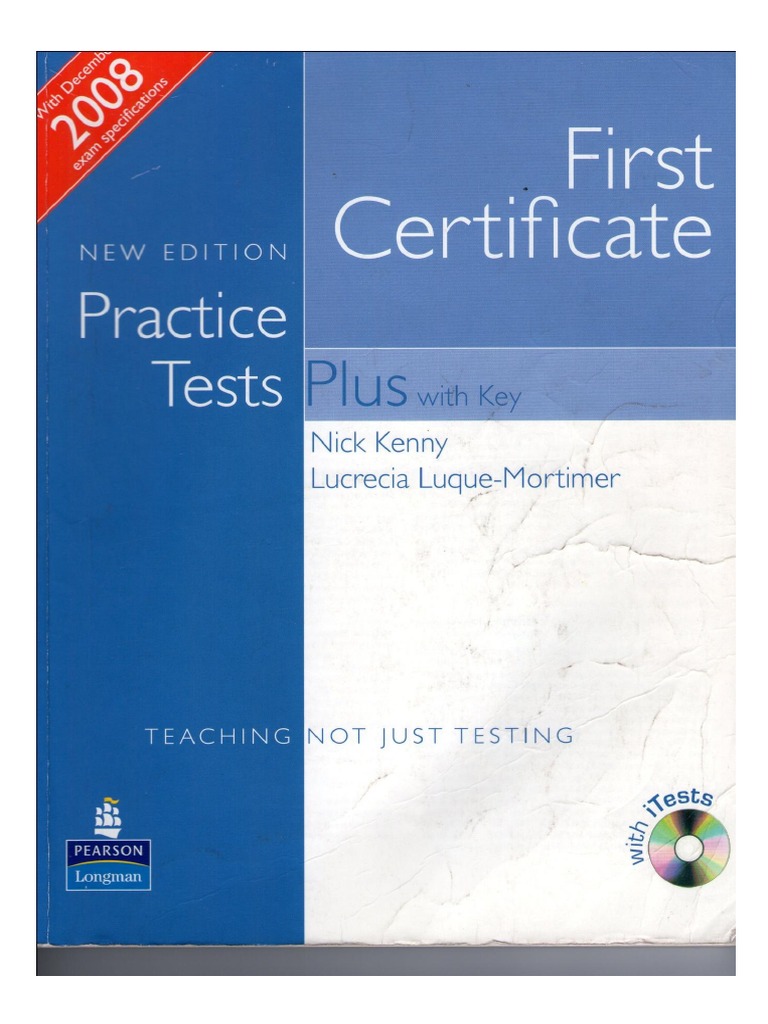 First Certificate Practice Tests Plus 2008 | PDF
