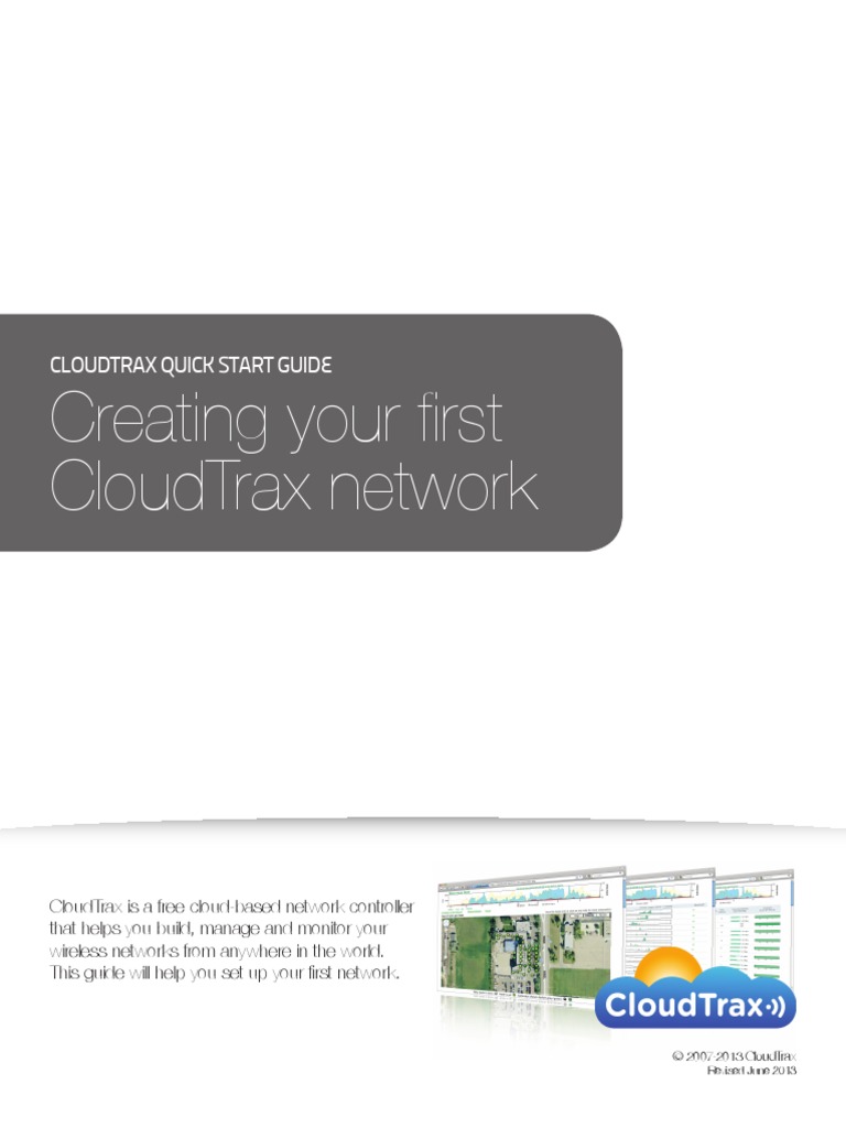 CloudTrax - Quick Start Guide | PDF | Gateway (Telecommunications) | Computer Network