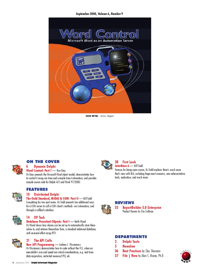 Delphi Informant Magazine Vol 6 No 9 | PDF | Component Object Model | Class (Computer Programming)
