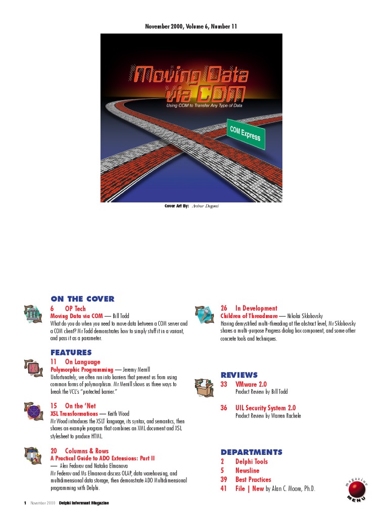 Delphi Informant Magazine Vol 6 No 11 | PDF | Pointer (Computer Programming) | Array Data Type