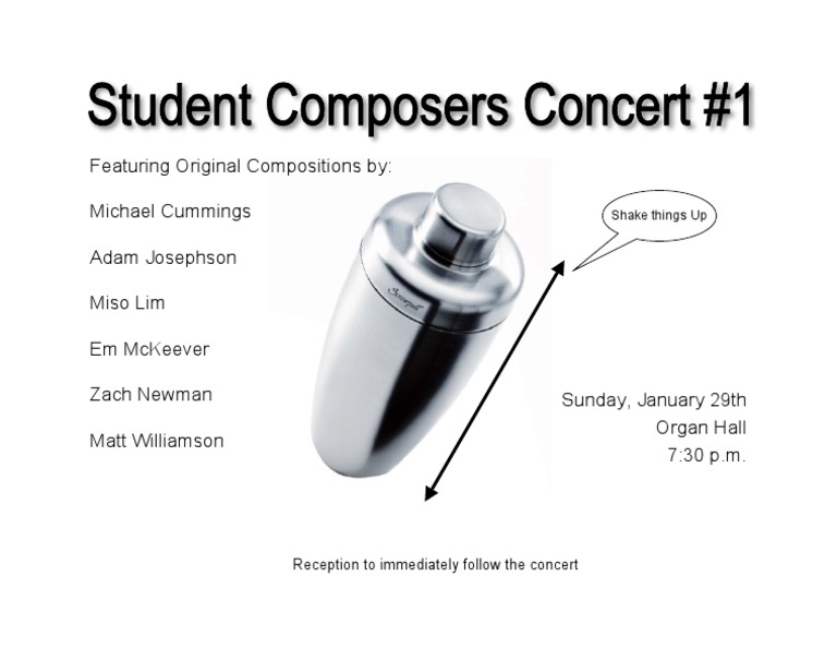 Original Compositions Concert Jan 29 | PDF