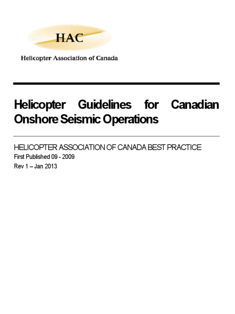 Helicopter Guidelines For Canadian Onshore Seismic Operations-FINAL ...