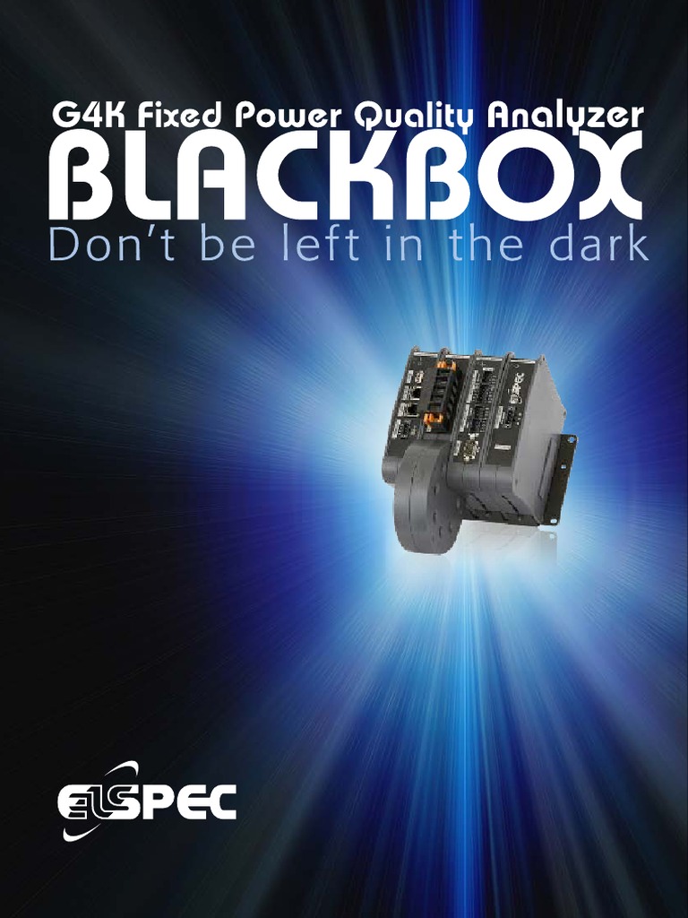 ELSPEC G4420 BLACKBOX Fixed Power Quality Analyzer | PDF