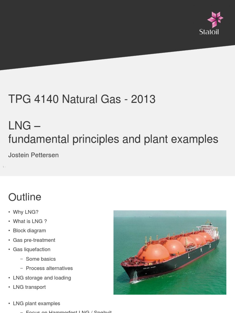 LNG - Fundamental Principles and Plant Examples | PDF | Liquefied ...
