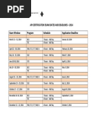 2025 Api Icp Exam Schedules | PDF | Travel