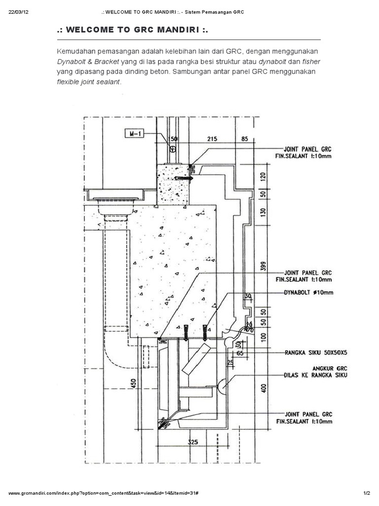 Cara Pemasangan GRC | PDF | Teknologi & Rekayasa