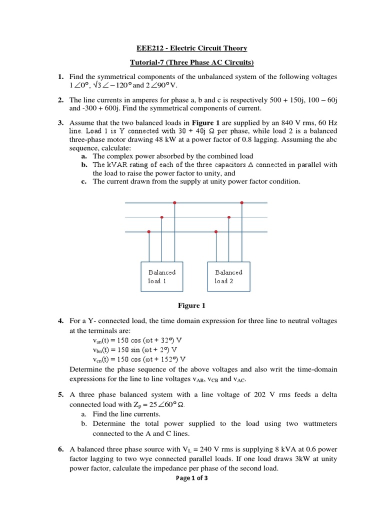 Tutorial 7 | PDF | Electrical Components | Physical Quantities