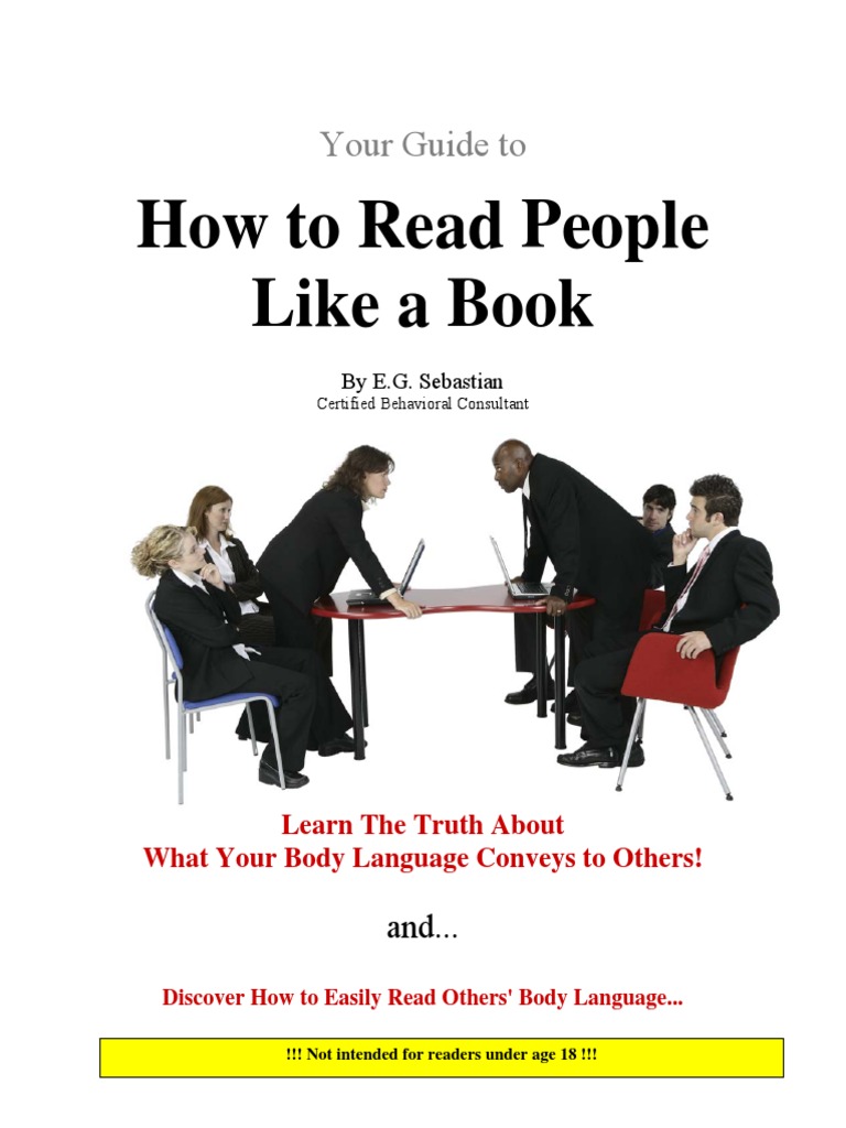 How To Read People Like A Book | PDF | Body Language | Lie
