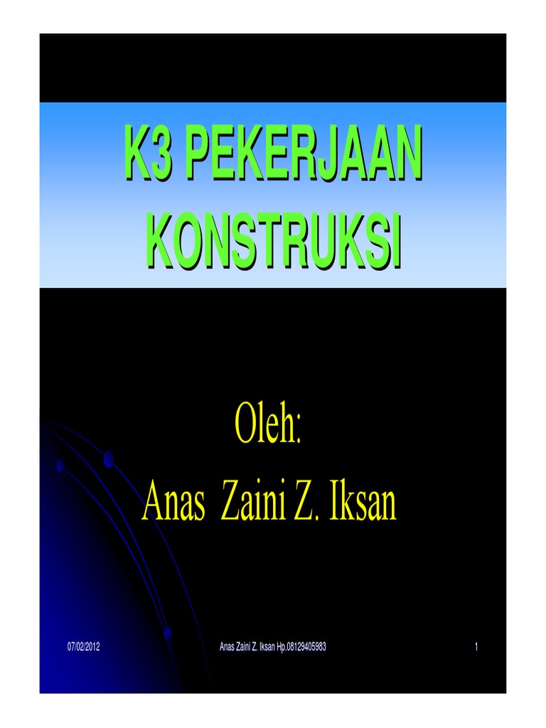 Modul k3 Pekerjaan Konstruksi-1 | PDF
