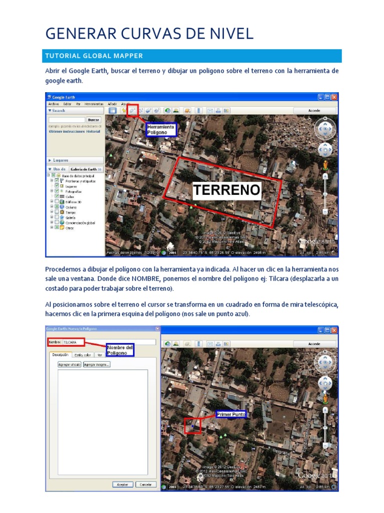 Tutorial Global Mapper | PDF | Google | Archivo de computadora