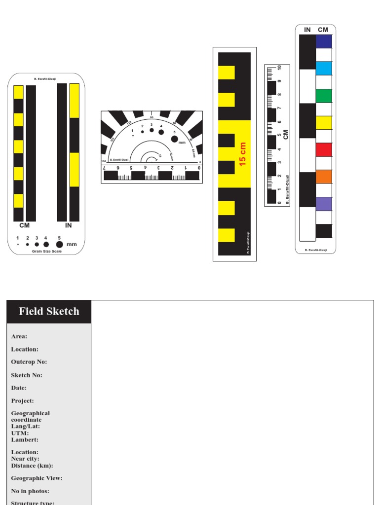 Grain Size Scale and Geological Field Sketch | PDF | Earth Sciences ...