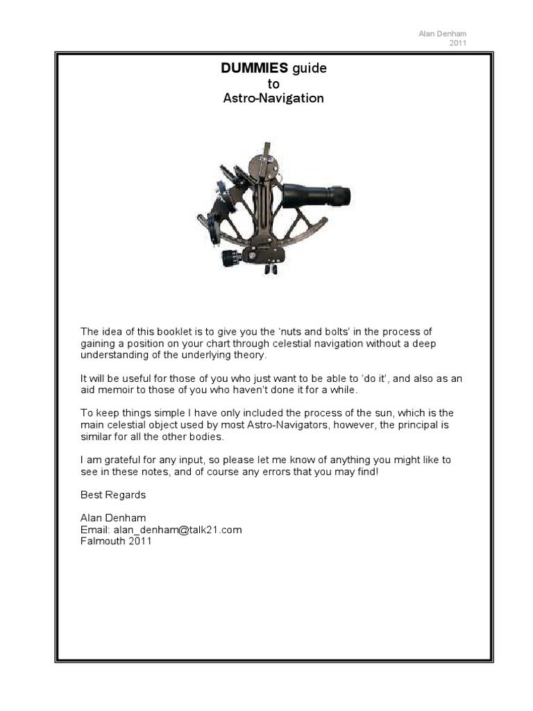 Dummies Guide To Astro | PDF | Longitude | Navigation