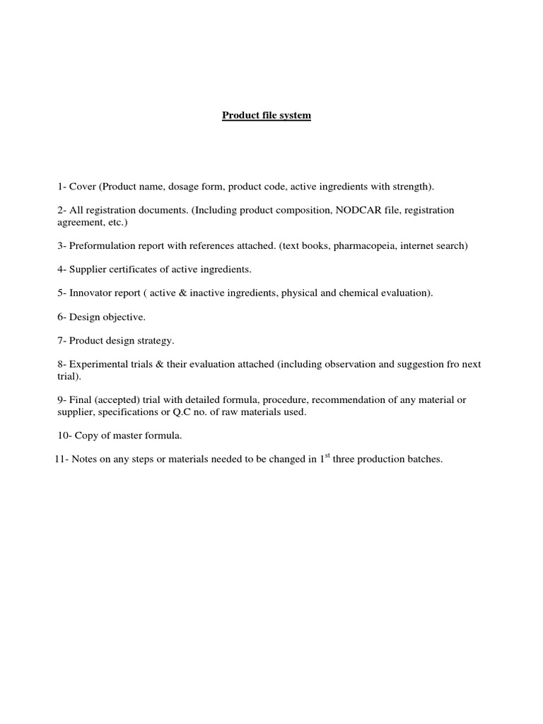 Product Development Documentation Guide | PDF