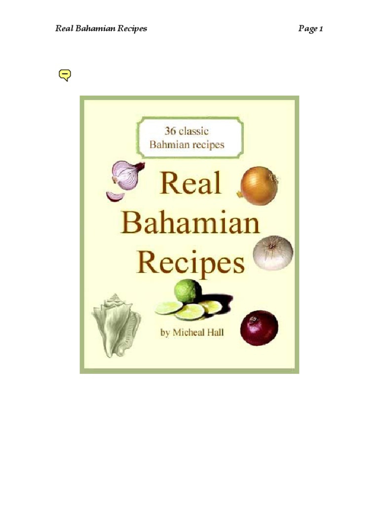 Real Bahamian Recipes | PDF | Curry | Mayonnaise