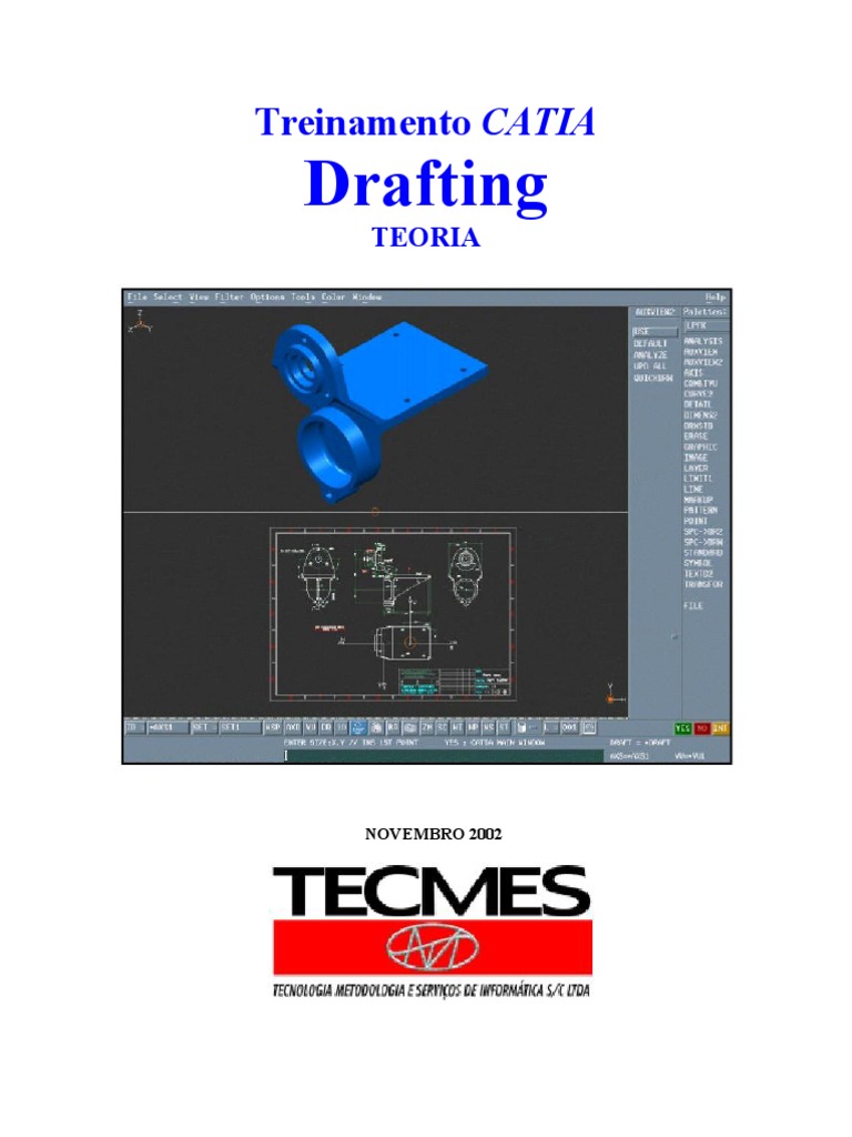 Catia V4 Drafting | PDF | Dimensão | Perspectiva (gráficos)