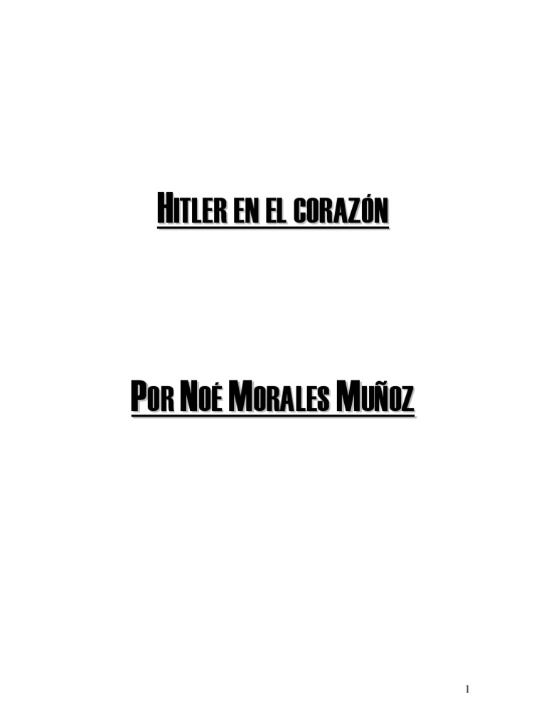 Hitler en El Corazón MANCEBO | PDF | Pistola | Desnudez