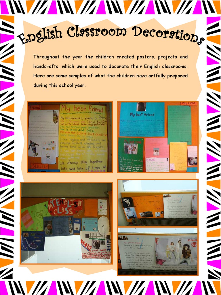 English Classroom Decorations | PDF