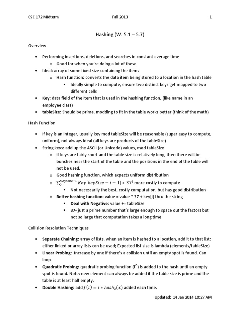 Csc 172 Midterm Pdf Algorithms Combinatorics