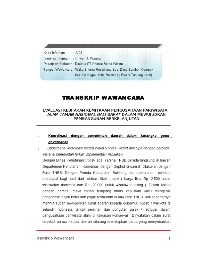 Contoh Transkrip Wawancara Bahasa Indonesia Transkree - vrogue.co