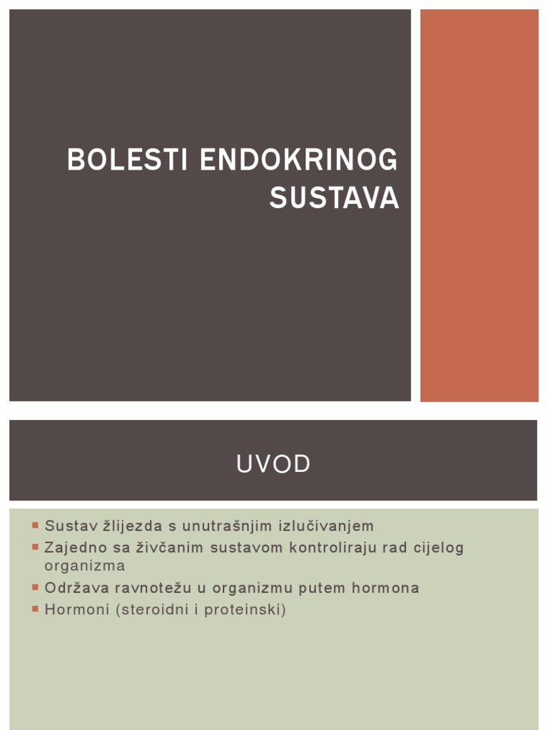 BOLESTI ENDOKRINOG SUSTAVA Biologija | PDF
