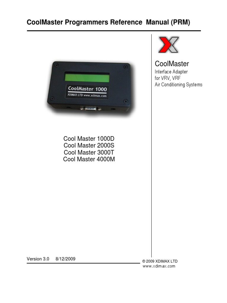 CoolMaster Programmers Reference Manual (PRM) | PDF | Booting ...