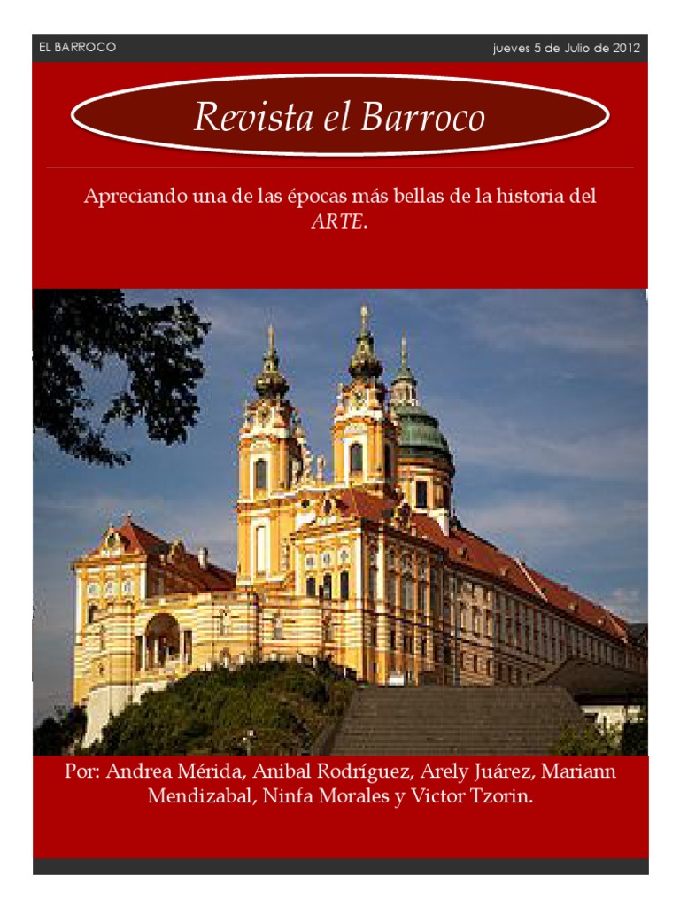 Revista El Barroco | PDF | Barroco | Novelas