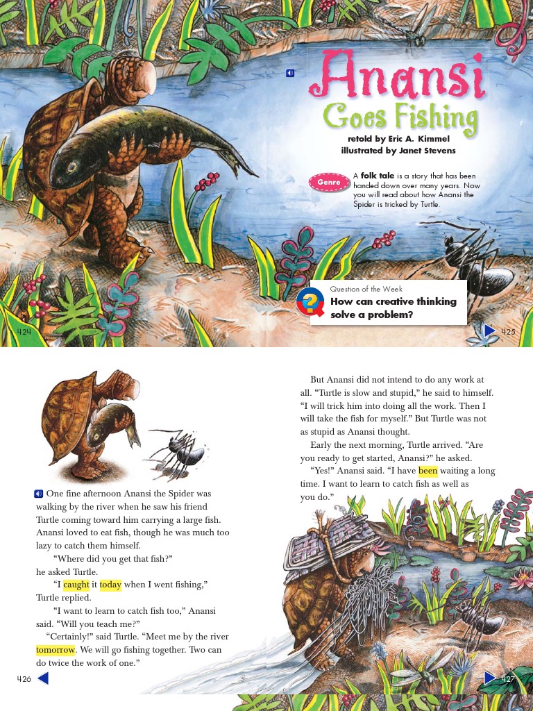 Anansi Goes Fishing PDF | PDF | Anansi