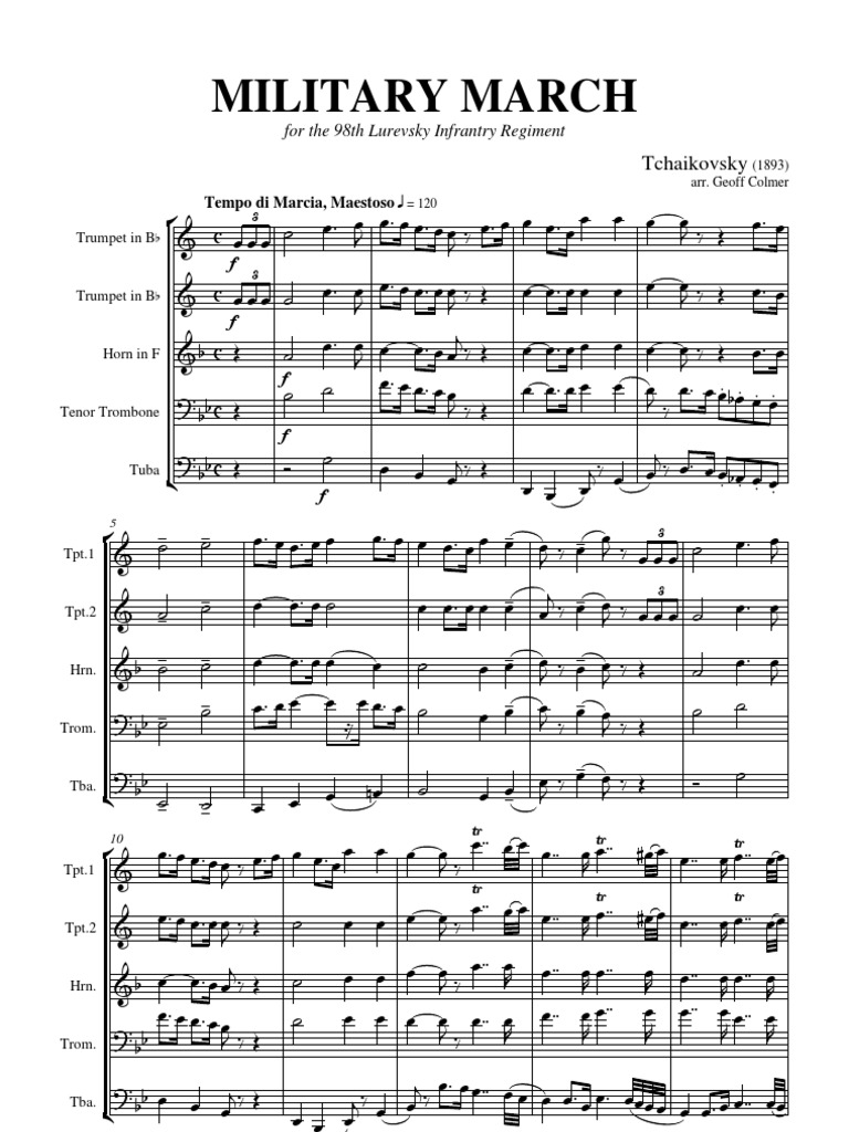 Military March for Brass Quintet | Elements Of Music | Music Production