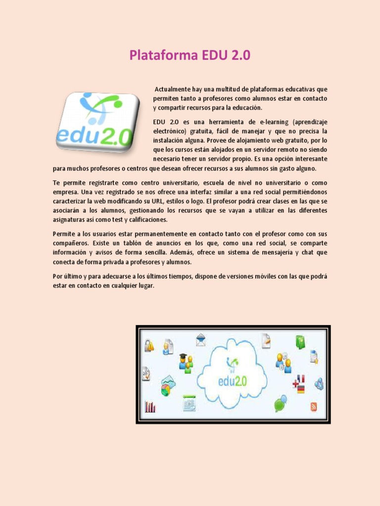 Plataforma Edu 2.0 | PDF