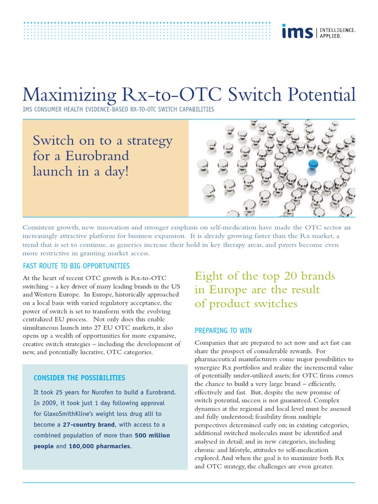 RX OTC Switch Flyer | PDF | Strategic Management | Over The Counter Drug