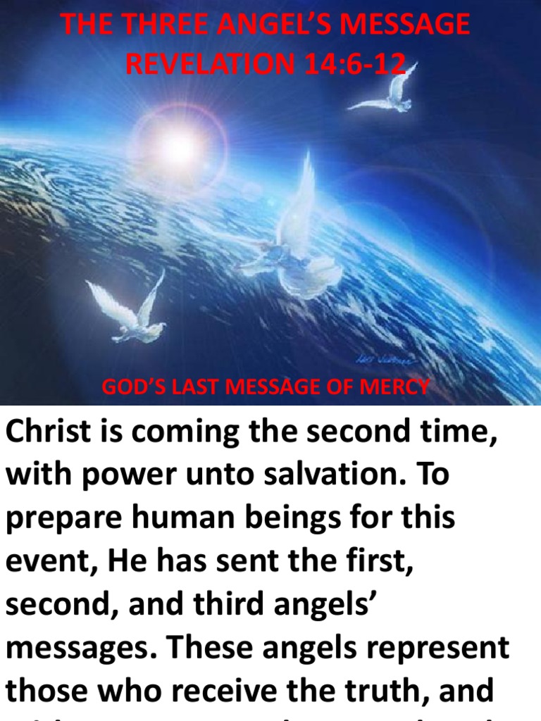 The Three Angel's Message | PDF | Repentance | Last Judgment