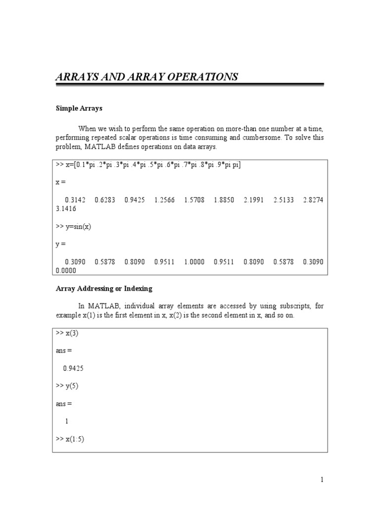 Multidimensional Array Operations and Applications | PDF | Series (Mathematics) | Matrix ...