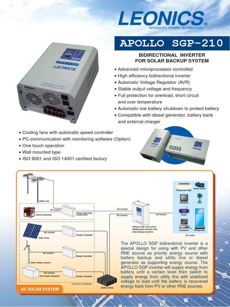Leonics Inverter - SGP210 Series | PDF | Power Inverter | Battery Charger