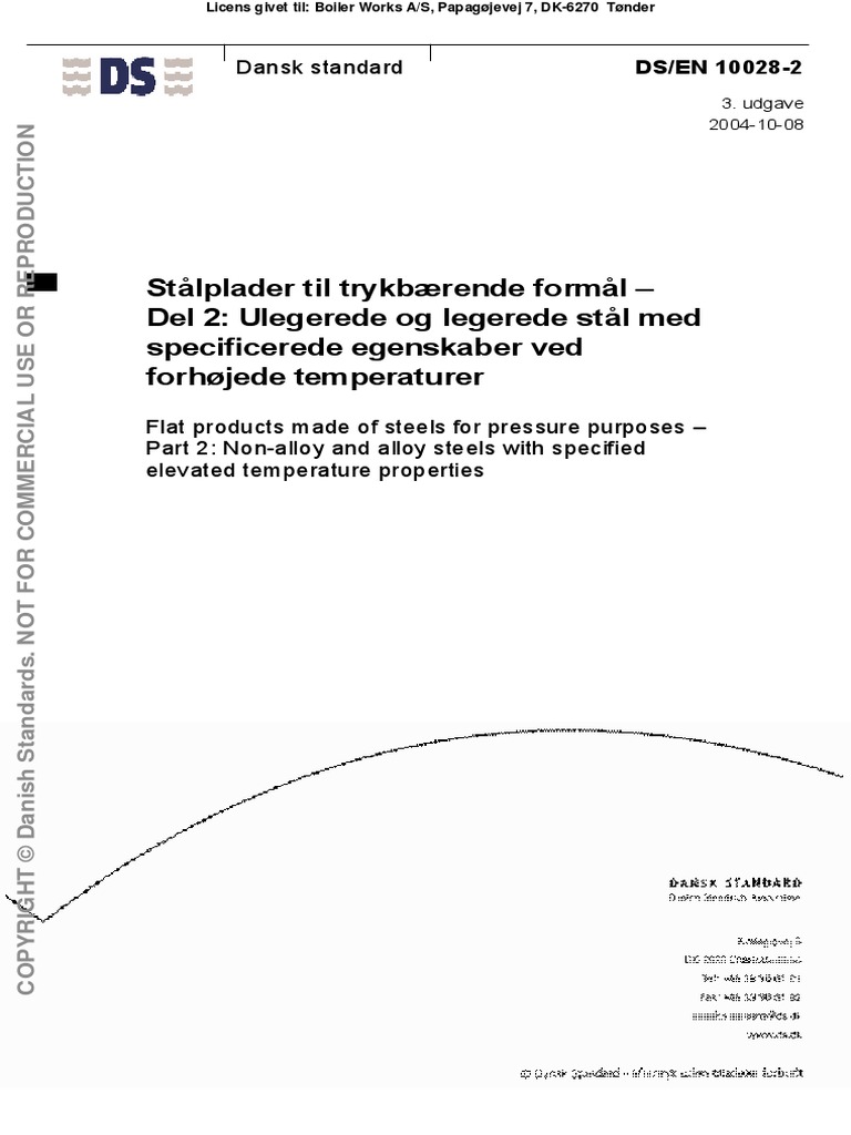 En 10028-2-2004 | PDF