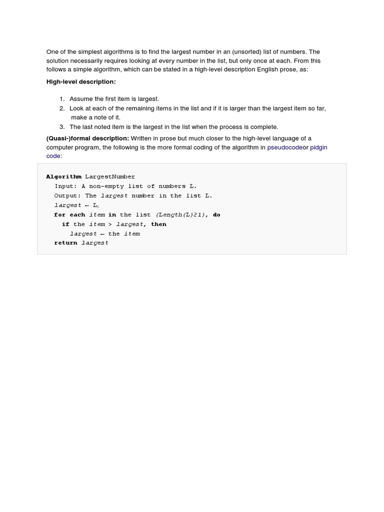 High-Level Description:: Pseudocode Pidgin Code | PDF