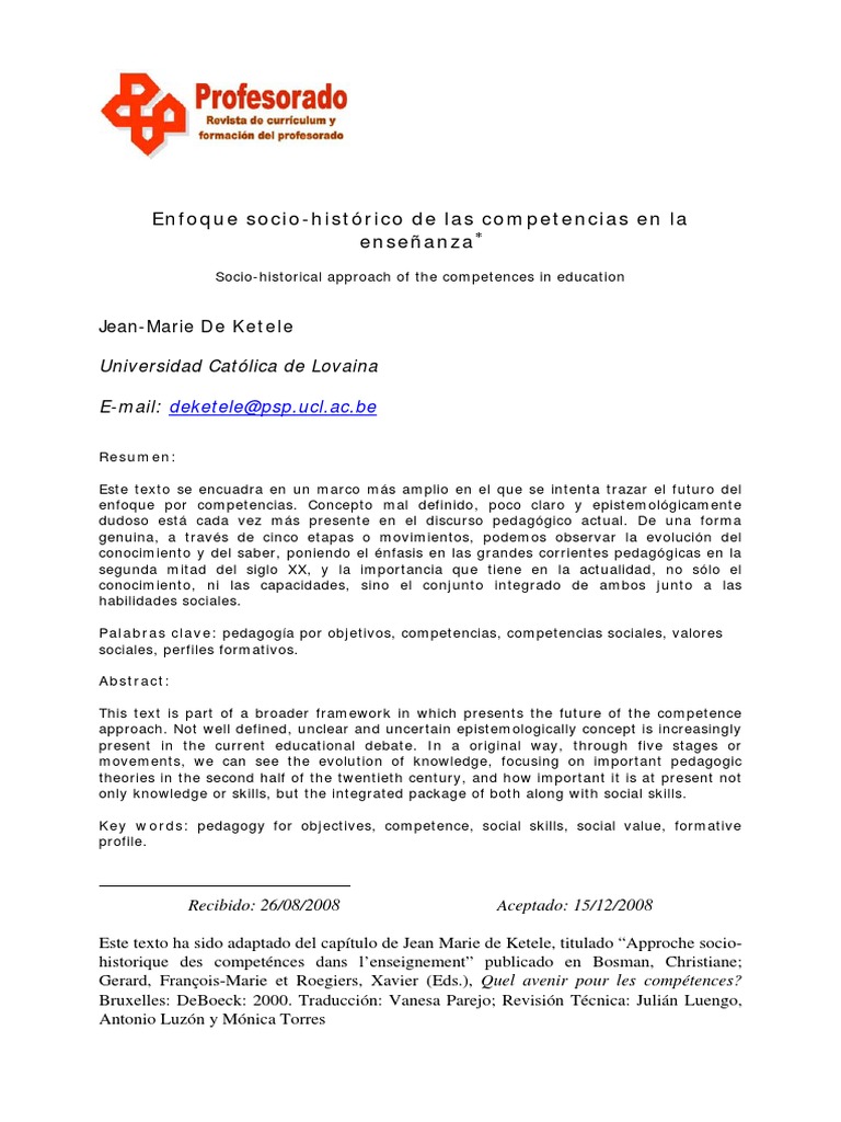 De Ketele | PDF | Science | Conocimiento