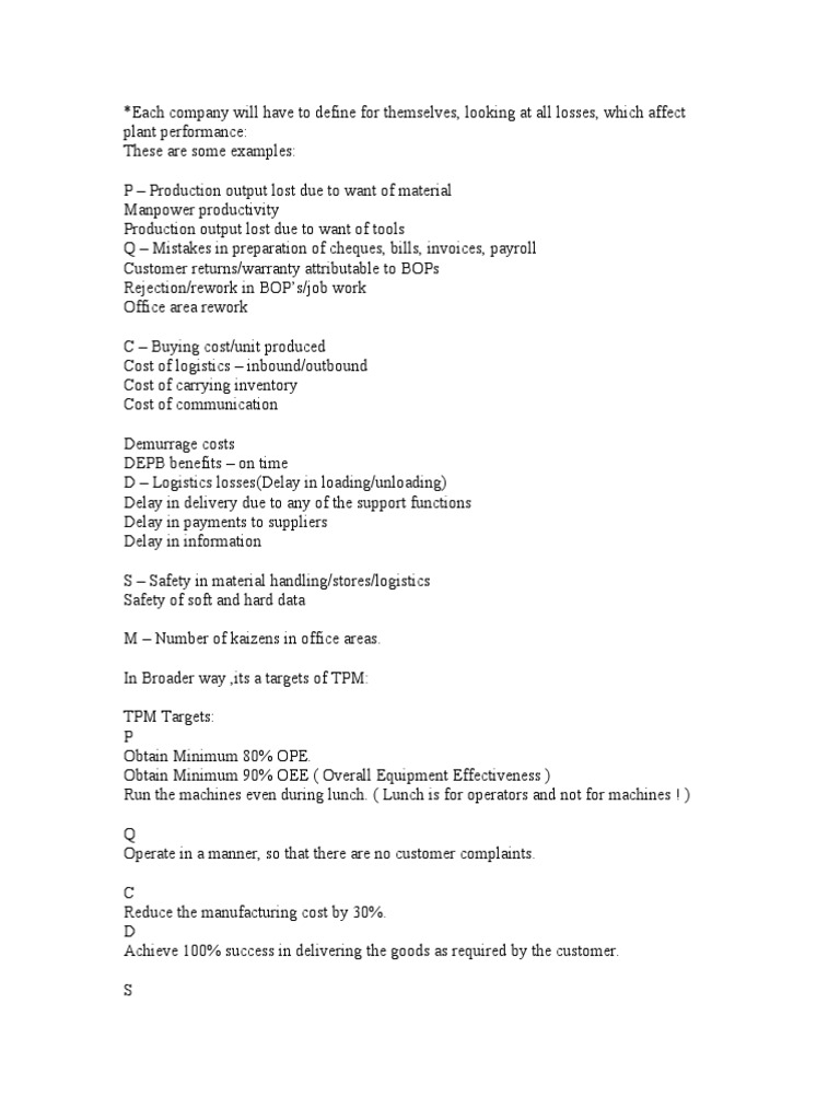 PQCDSM | PDF | Business Process Management | Economic Sectors