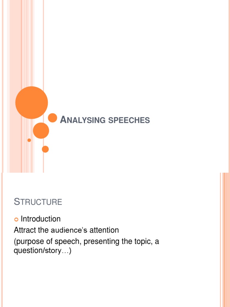 Analysing Speeches | PDF